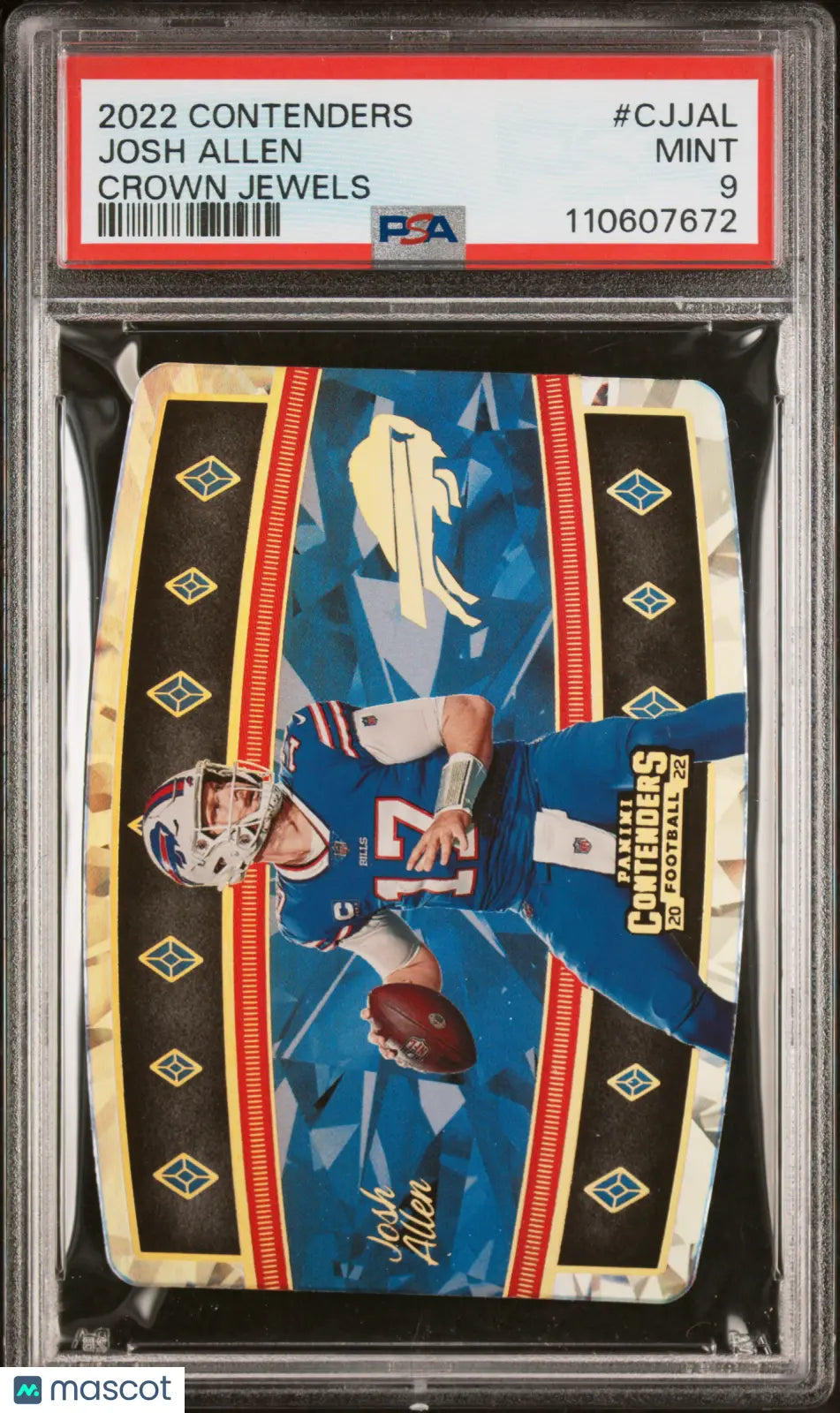 2022 Panini Contenders Football Crown Jewels Josh Allen PSA 9