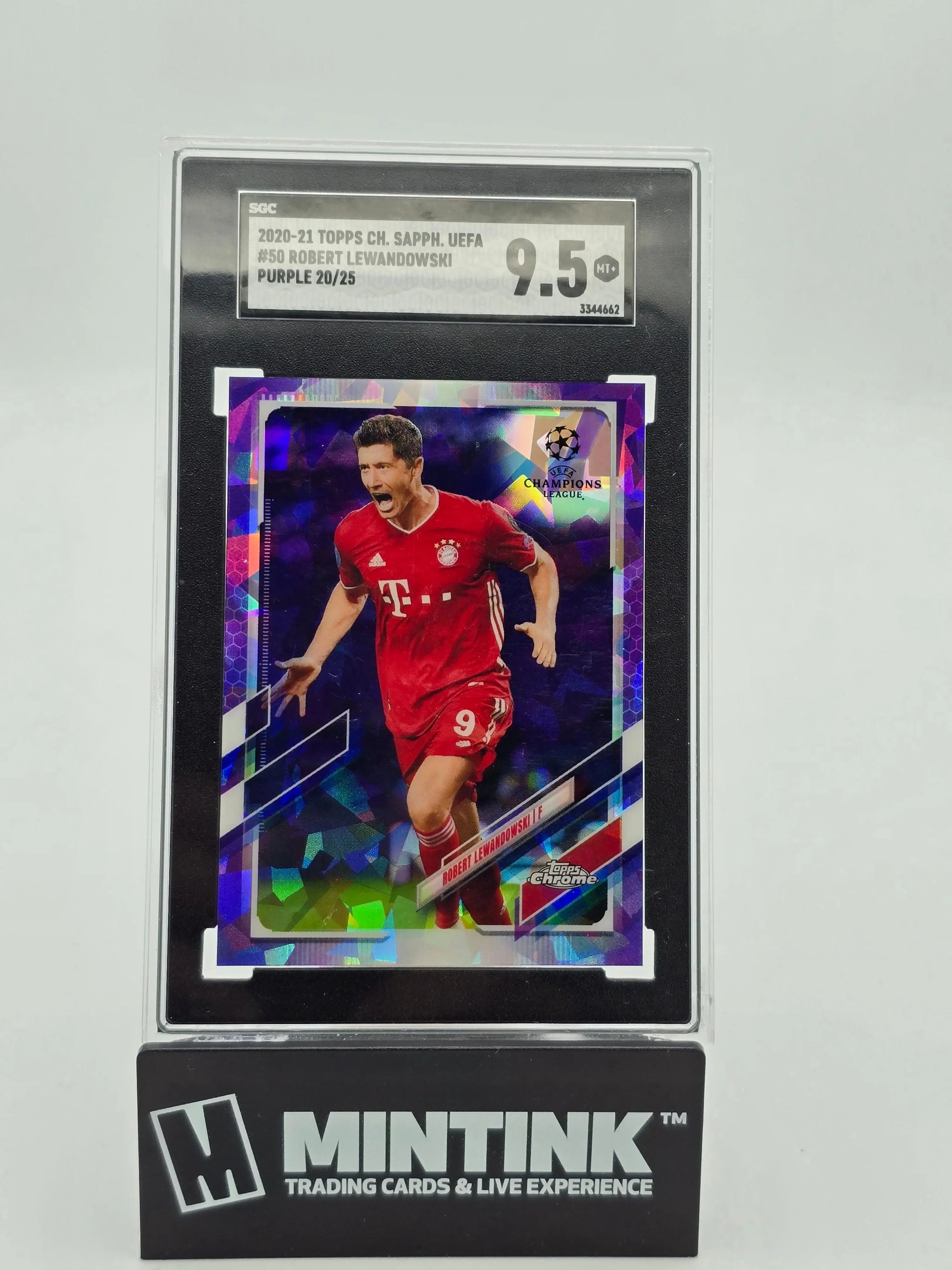 Buy 2020 Topps Chrome Sapphire UEFA Robert Lewandowski Card