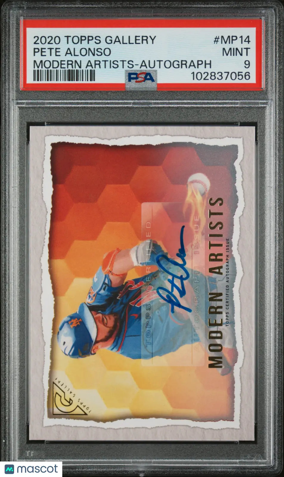 2020 Topps Gallery Modern Artists Pete Alonso Autograph PSA 9 1/25