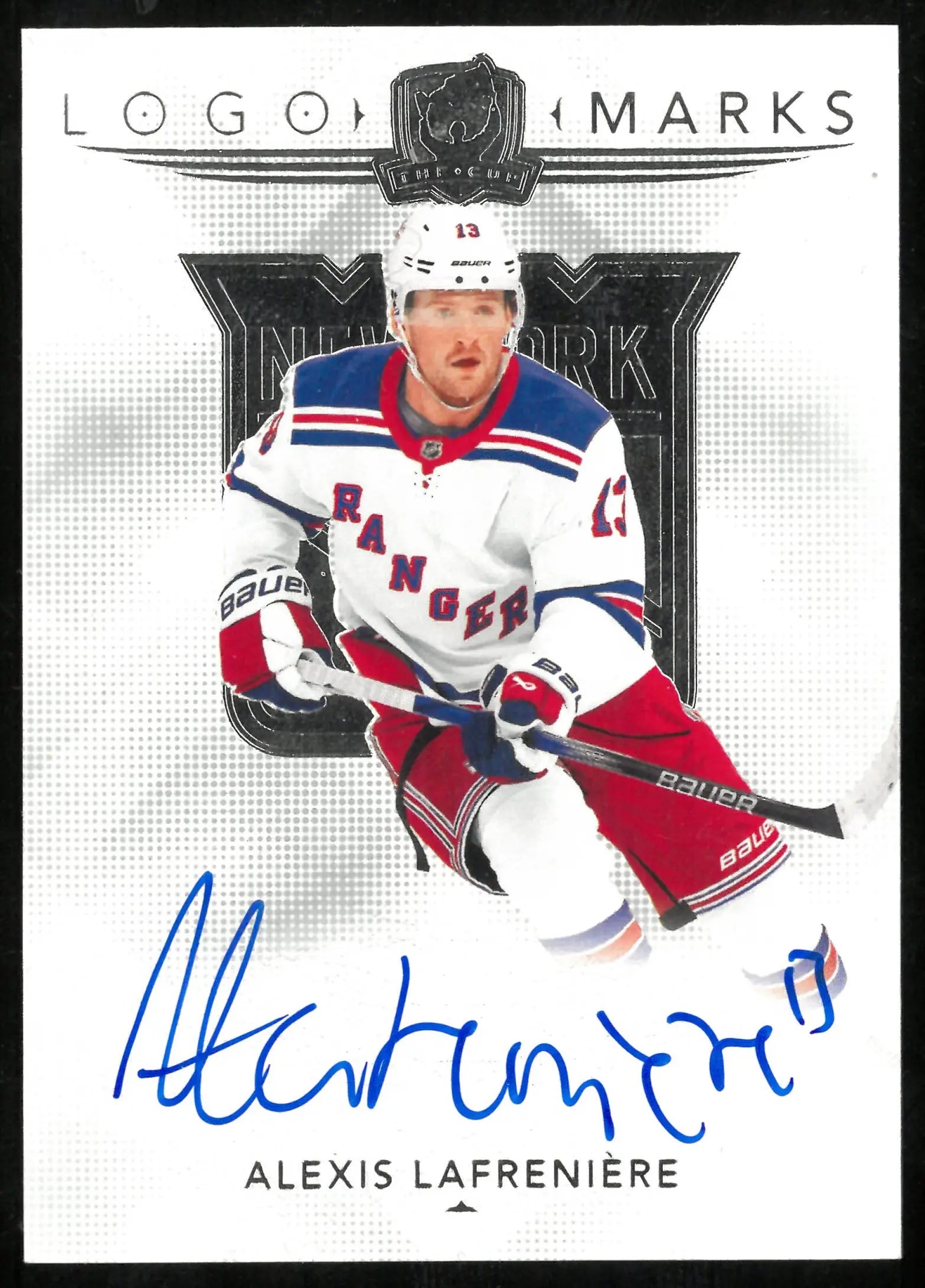 2024-25 Upper Deck The Cup Alexis Lafreniere Auto Card