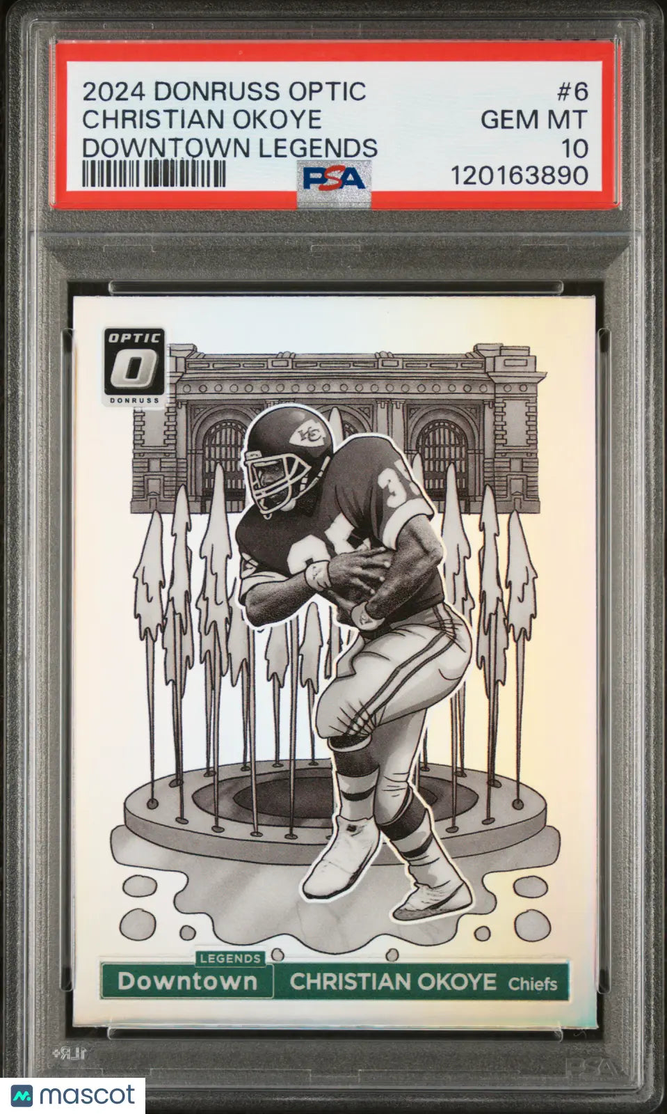 2024 Panini Donruss Optic Downtown Legends Christian Okoye #6 PSA 10