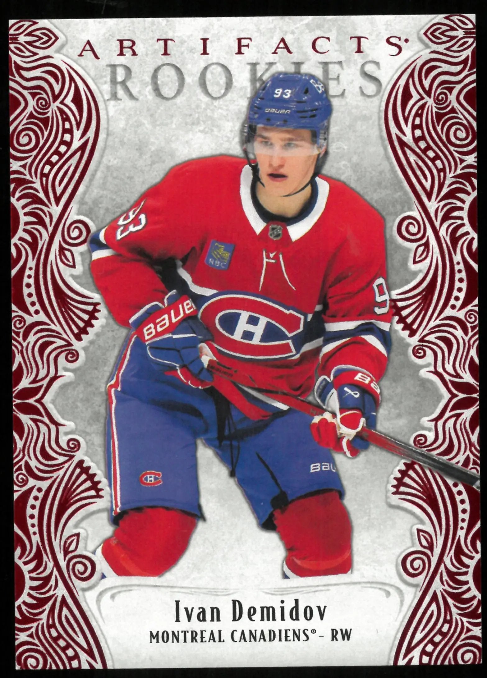 Buy a 2025-26 Upper Deck Artifacts Hockey Ivan Demidov RC Ruby Red ...