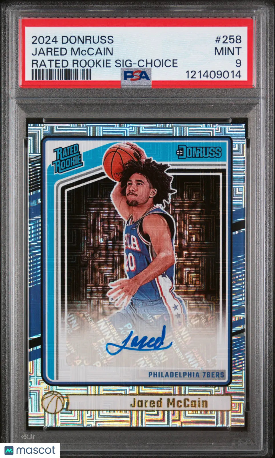 Jared McCain Auto RC 2024-25 Donruss Autograph CHOICE Rookie #258 RATE