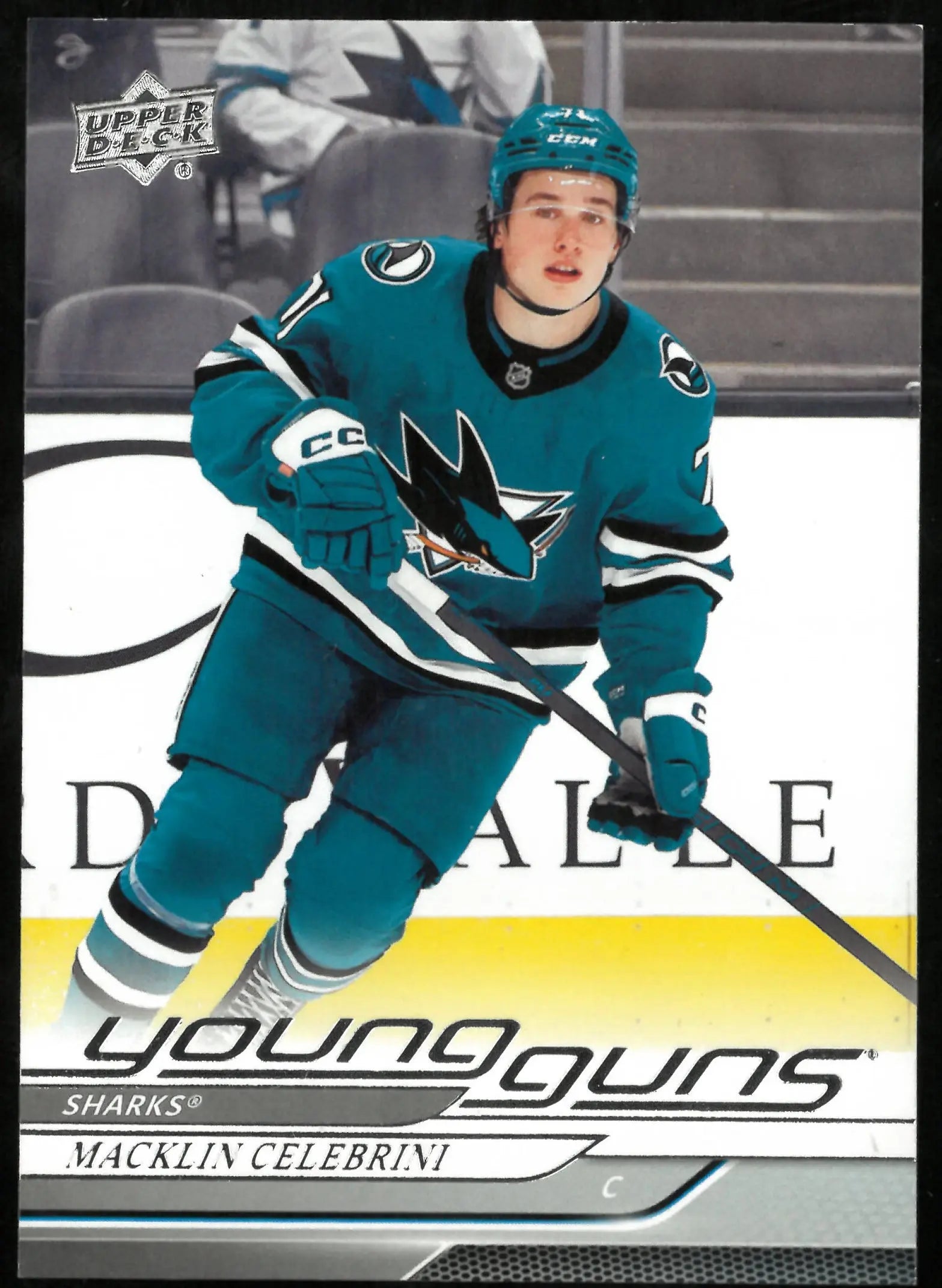 Macklin Celebrini Rookie Card 2024 | Young Guns Sharks RC