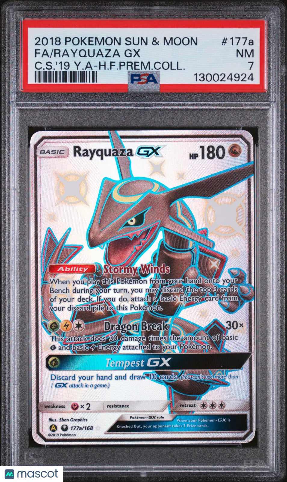 Buy Rayquaza GX PSA 7 Card - 2018 Celestial Storm Pokemon