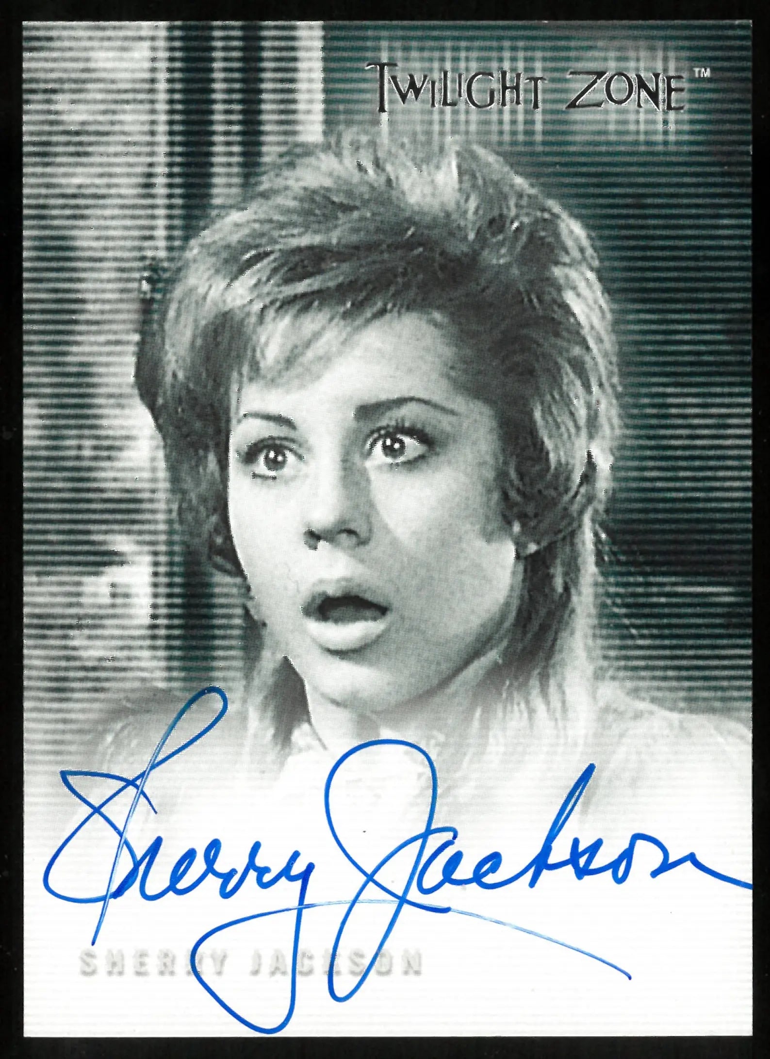 Sherry Jackson Twilight Zone Autograph - Comfort Gatewood Card